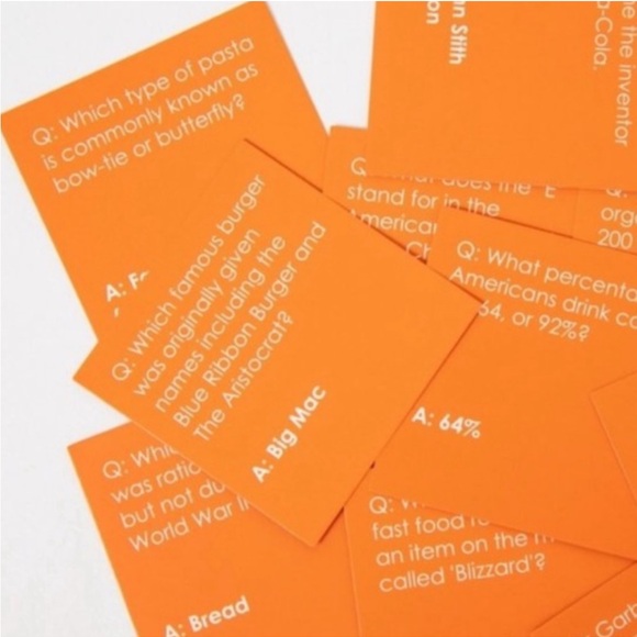 Talking Tables | Games | Talking Tables Food And Drink Trivia Box Cards ...